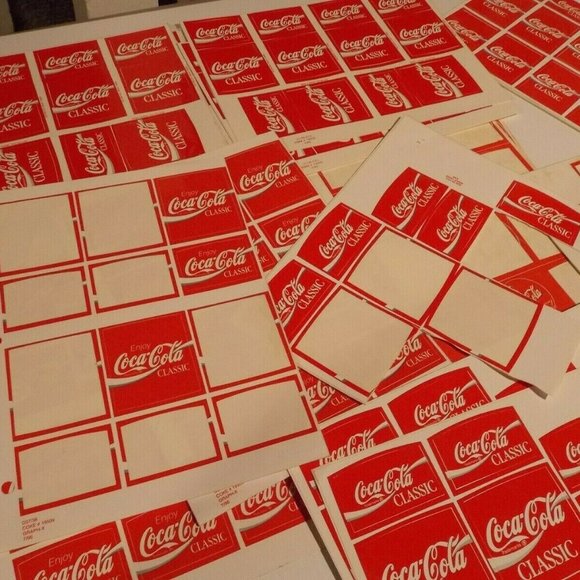 Coca Cola | Office | 99 Coca Cola Classic Soda Stickers Coca Cola Usa ...